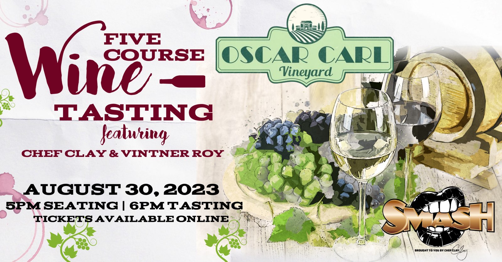 Five Course Wine Pairing - French Creole Tour by Chef Clay & Vintner ...